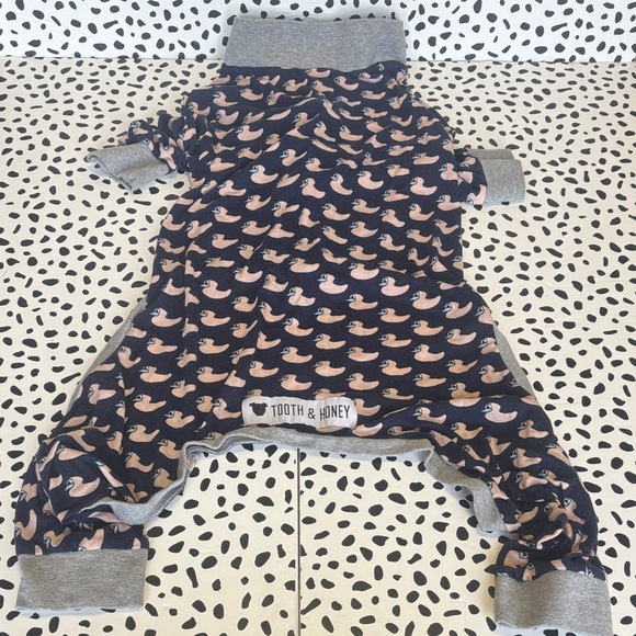 Tooth and Honey | Dog | Tooth And Honey Navy Duck Print Dog Pajamas Xl ...
